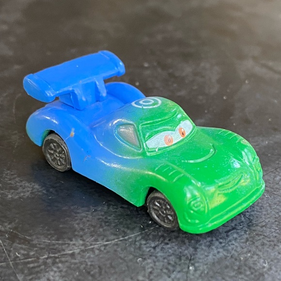 Toys | Disney Pixar Cars 2 Miniature Carlo Veloso Blue Green Race Car ...
